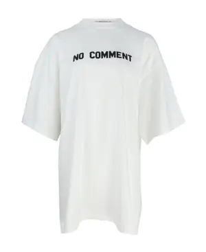 Balenciaga No Comment" Oversized T-shirt - White