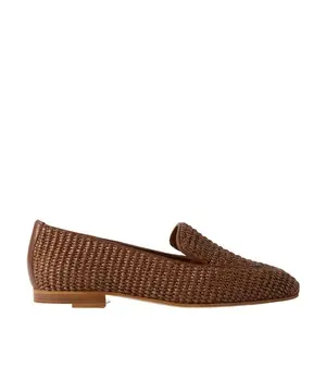 MANOLO BLAHNIK Manolo Blahnik Raffia Loafers