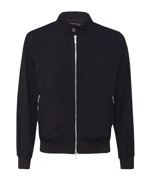 MOORER Alberti Water-repellent Bomber Jacket - Black
