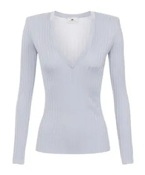 Elisabetta Franchi Long-sleeved V-neck Jumper