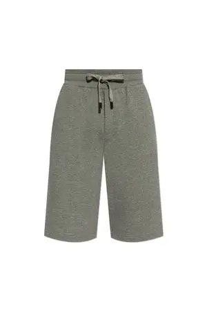 Dolce & Gabbana Logo Plaque Bermuda Shorts - Gray