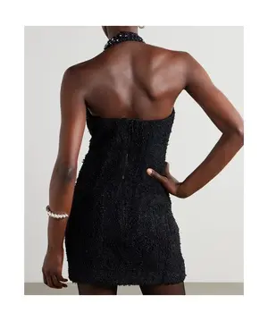Balmain Embellished Buttoned Short Dress
