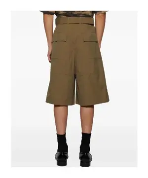 JIL SANDER Belted Cargo Shorts - Brown