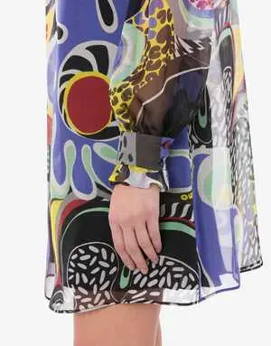 Moschino Long-sleeved Dress With Ruffled Details