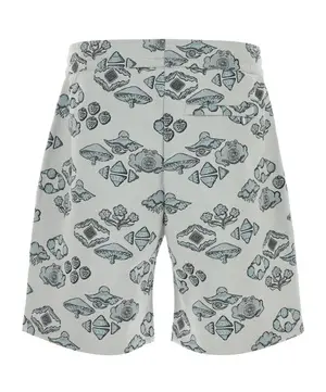 Casablanca Pleated Stretch Jacquard Bermuda Shorts