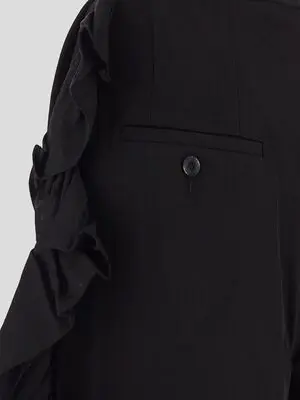 UMA WANG Ruffled Trim Trousers