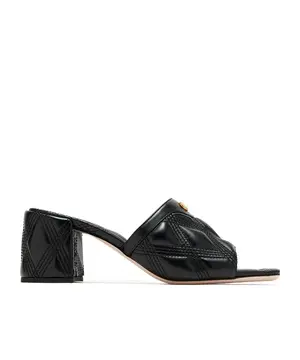 Valentino Garavani Vlogo Signature Quilted Block Heel Mules