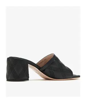 Valentino Garavani Vlogo Signature Quilted Block Heel Mules