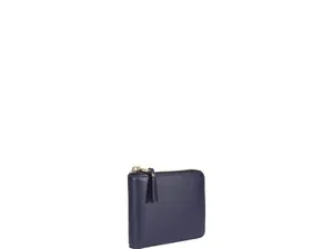 Comme Des Garçons Leather Zipper Wallet - Blue