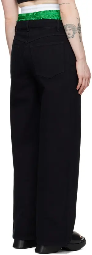 Alexander Wang Stacked Draped Jeans