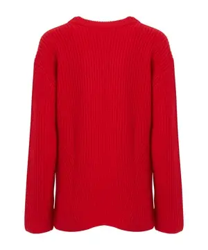P.a.r.o.s.h Long-sleeved Knitted Sweater - Red