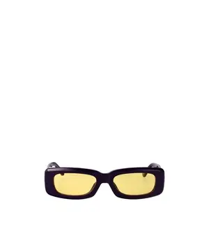 Attico Attico Mini Marfa Rectangular Sunglasses Purple