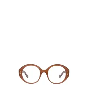 Loewe Oval Frame Eyeglasses - Brown