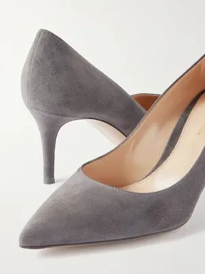 GIANVITO ROSSI Suede Pumps - Grey