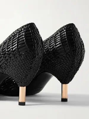 Gabriela Hearst Braided Pointed Toe High Heels - Black