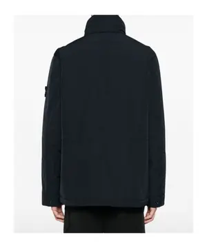 Stone Island Compass Badge Funnel Neck Puffer Jacket - Blue