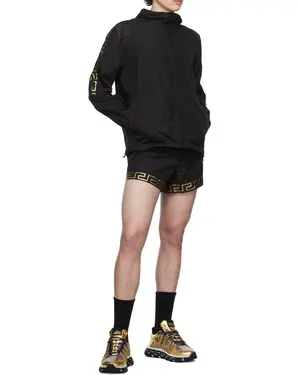 Versace La Greca-print Zip-fastening Hoodie