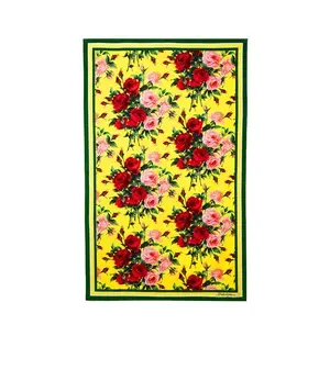 Dolce & Gabbana Floral-print Beach Cover-up - Yellow