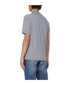Brunello Cucinelli Logo Crewneck T-shirt - Gray