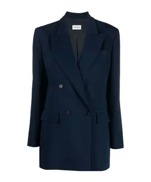 P.a.r.o.s.h Double-breasted Lapel Collar Blazer - Black