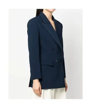 P.a.r.o.s.h Double-breasted Lapel Collar Blazer - Black