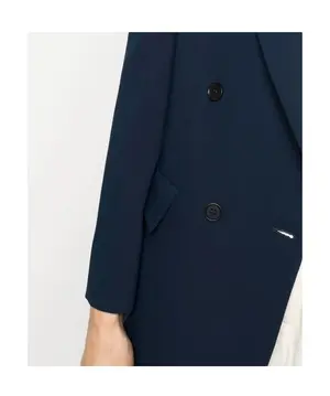 P.a.r.o.s.h Double-breasted Lapel Collar Blazer - Black