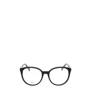 Celine Round Frame Stud-embellished Eyeglasses - Black