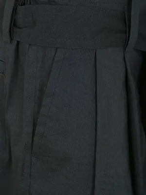 Issey Miyake High-waist Belted Trousers