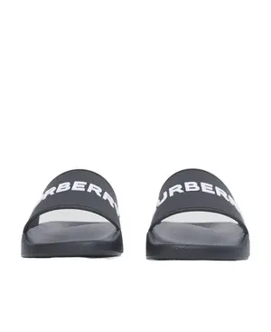 Burberry Logo Detail Two-tone Slides