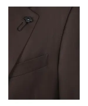 LARDINI Notch Lapel Single-breasted Jacket - Black