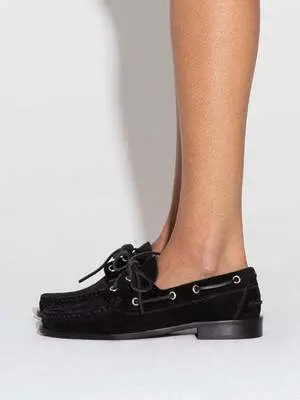 AeydĒ Harris Suede Loafers - Black