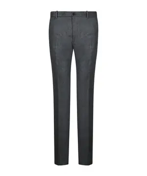 Incotex Slim Fit Zip Closure Pants - Grey