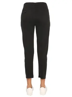 Aspesi Frank Straight Leg Cropped Pants - Black