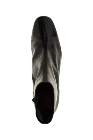 By Far Square Toe Block Heel Ankle Boots