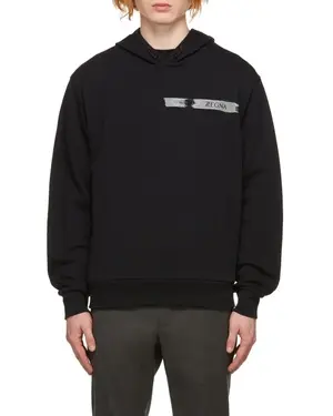 Zegna Logo-print Cotton Hoodie