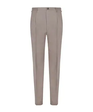Incotex Tapered Flannel Pants - Beige