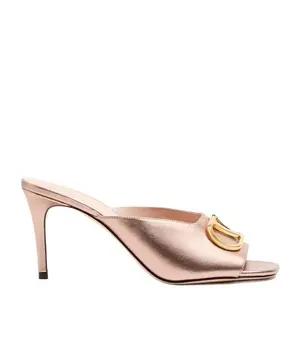 Valentino Garavani Square Open Toe Heeled Sandals - Pink