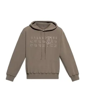 MAISON MARGIELA Numbers Motif Hoodie - Gray