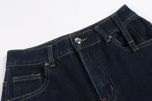 LIUREGALI Button Zipper Jeans
