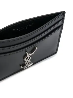 Saint Laurent Cassandre Logo Plaque Cardholder