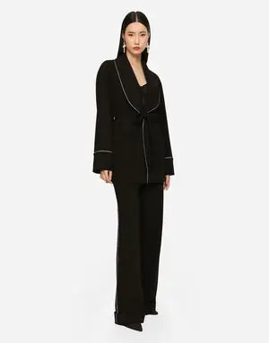 Dolce & Gabbana Shawl Collar Belted Jacket