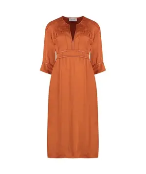 Yves Salomon V Neck Day Dresses