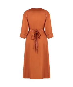 YVES SALOMON Belted Midi Dress