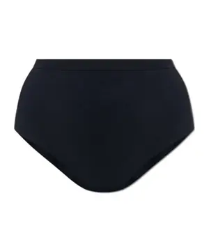JIL SANDER Logo Print Bikini Bottoms - Black