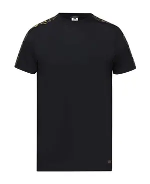 Versace La Greca-print Short-sleeve T-shirt - Black