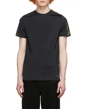 Versace La Greca-print Short-sleeve T-shirt