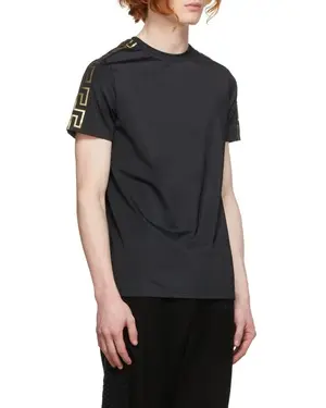 Versace La Greca-print Short-sleeve T-shirt