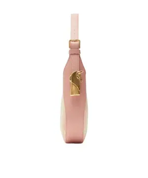 Burberry Small Leather Shoulder Bag - Nude