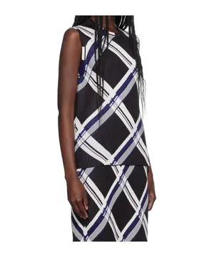 Burberry Checked Silk Knitted Vest