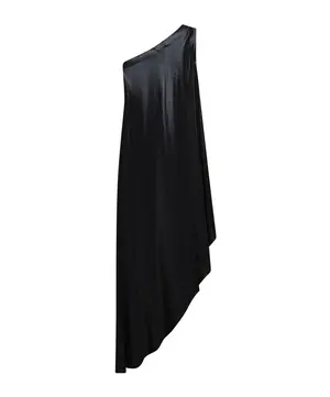 Norma Kamali Asymmetric One-shoulder Dress - Black
